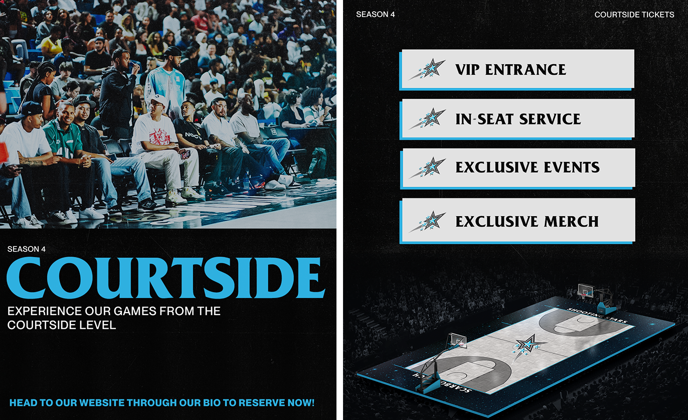 Scarborough Shooting Stars Courtside Tickets