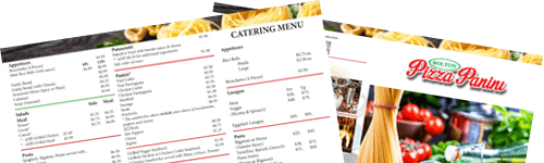 Pizzeria & Italian Food Catering | Bolton Pizza Panini | Bolton