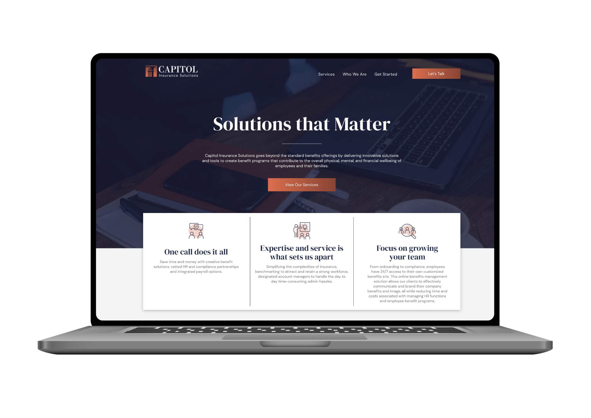 Capitol Insurance Web Design Portfolio | RivalMind