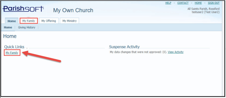 HOW TO LOG IN TO MY OWN CHURCH