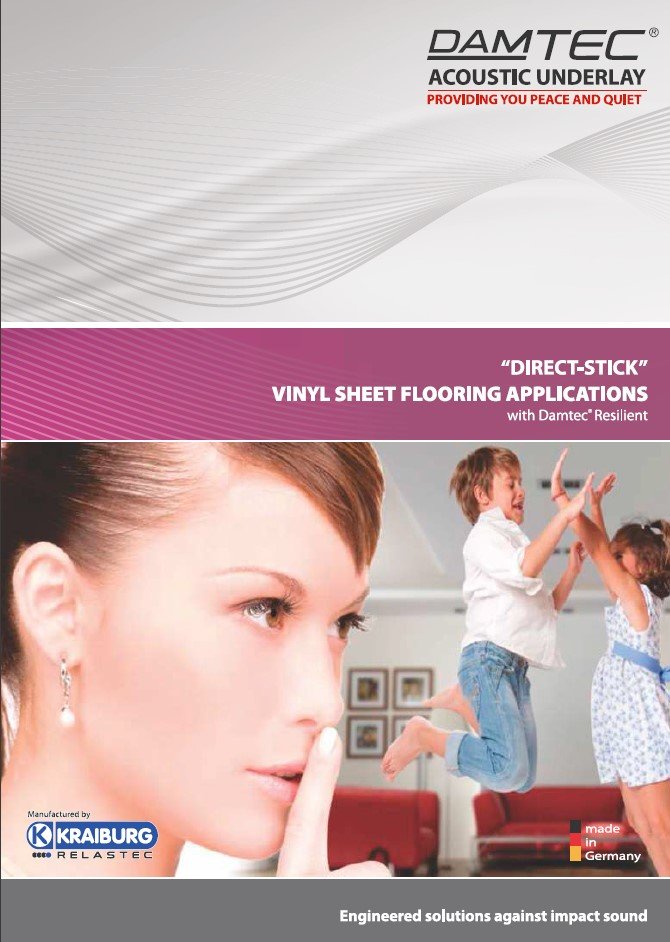 Direct Stick Vinyl Applications | Damtec Acoustic Underlay- Impact ...