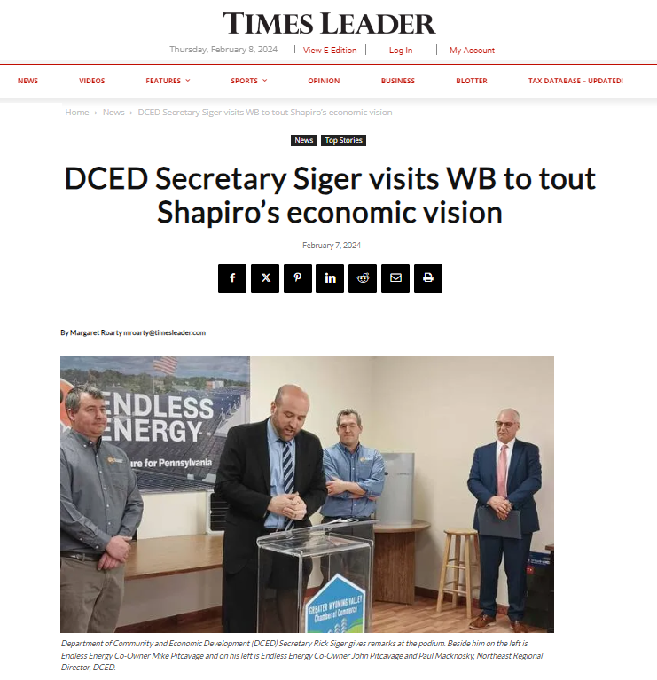 Endless Energy In the News