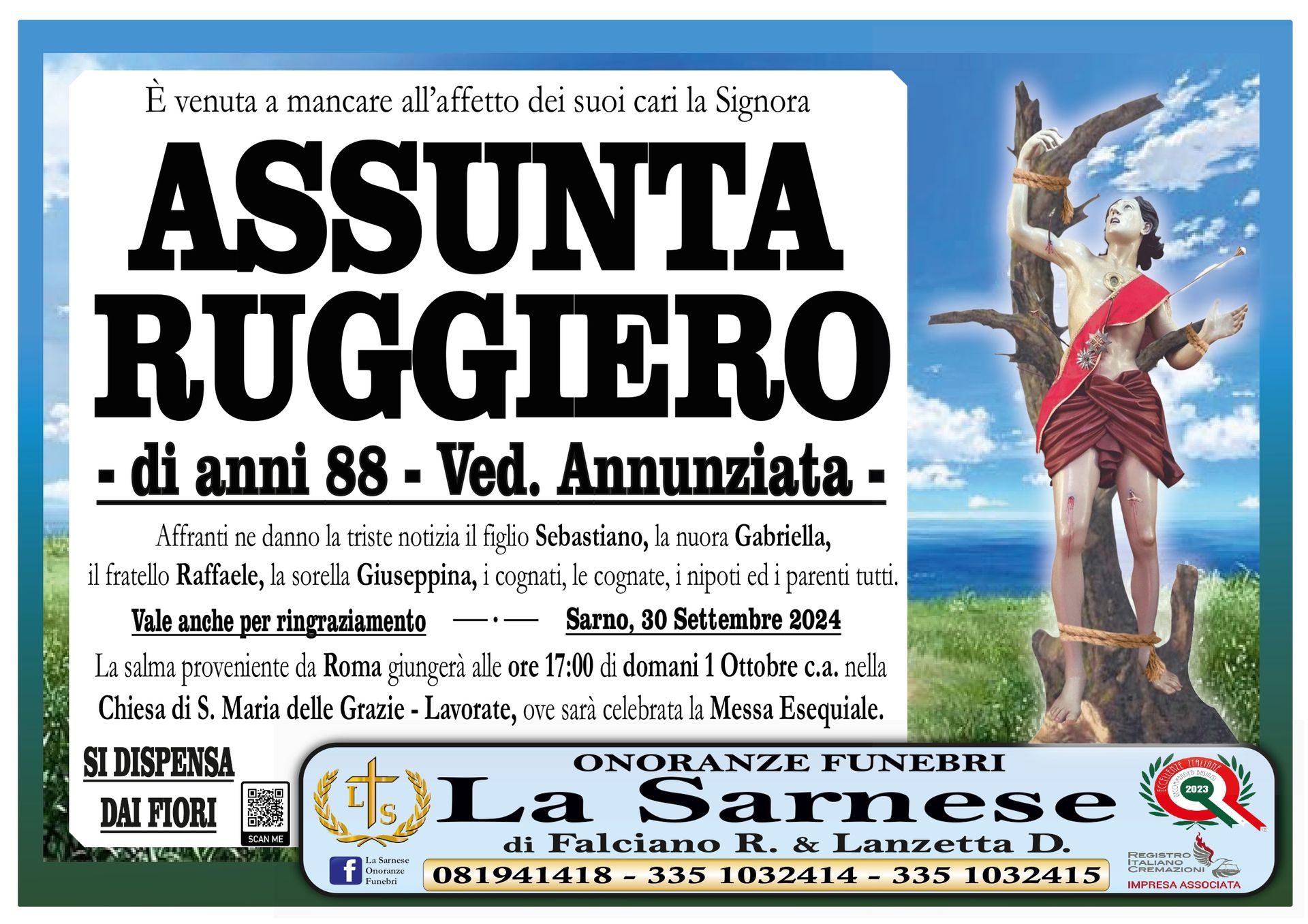 Necrologi | Sarno, San Valentino Torio, Nocera Inferiore, Nocera ...