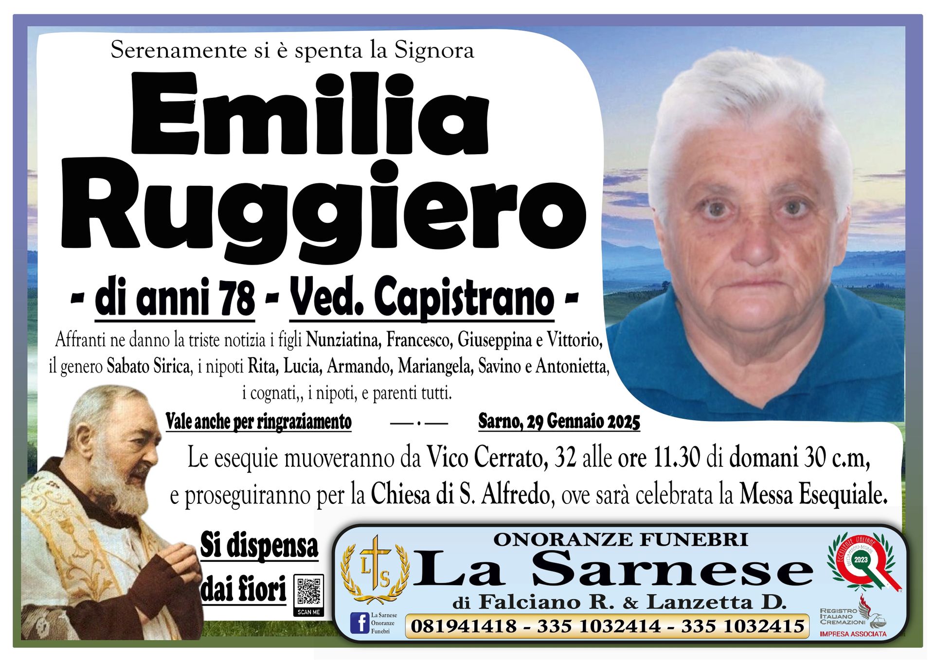 Necrologi | Sarno, San Valentino Torio, Nocera Inferiore, Nocera ...