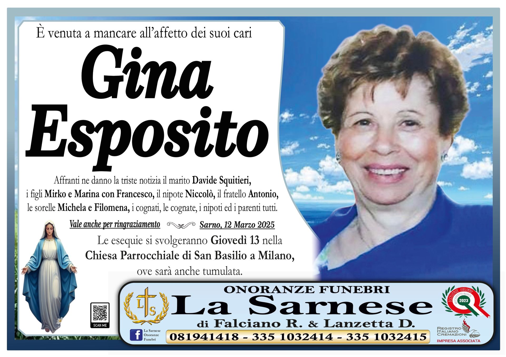 Necrologi | Sarno, San Valentino Torio, Nocera Inferiore, Nocera ...