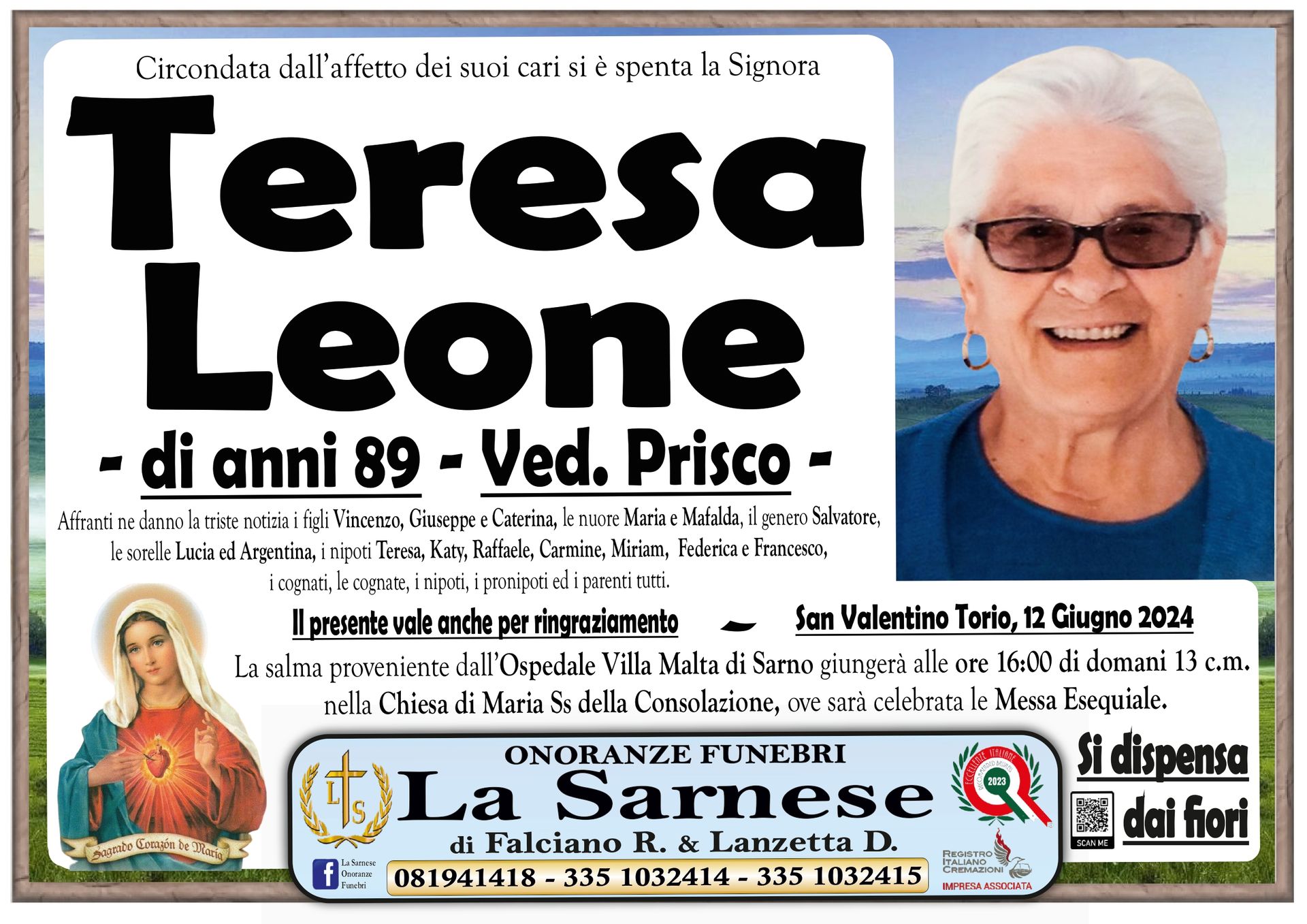 Necrologi | Sarno, San Valentino Torio, Nocera Inferiore, Nocera ...