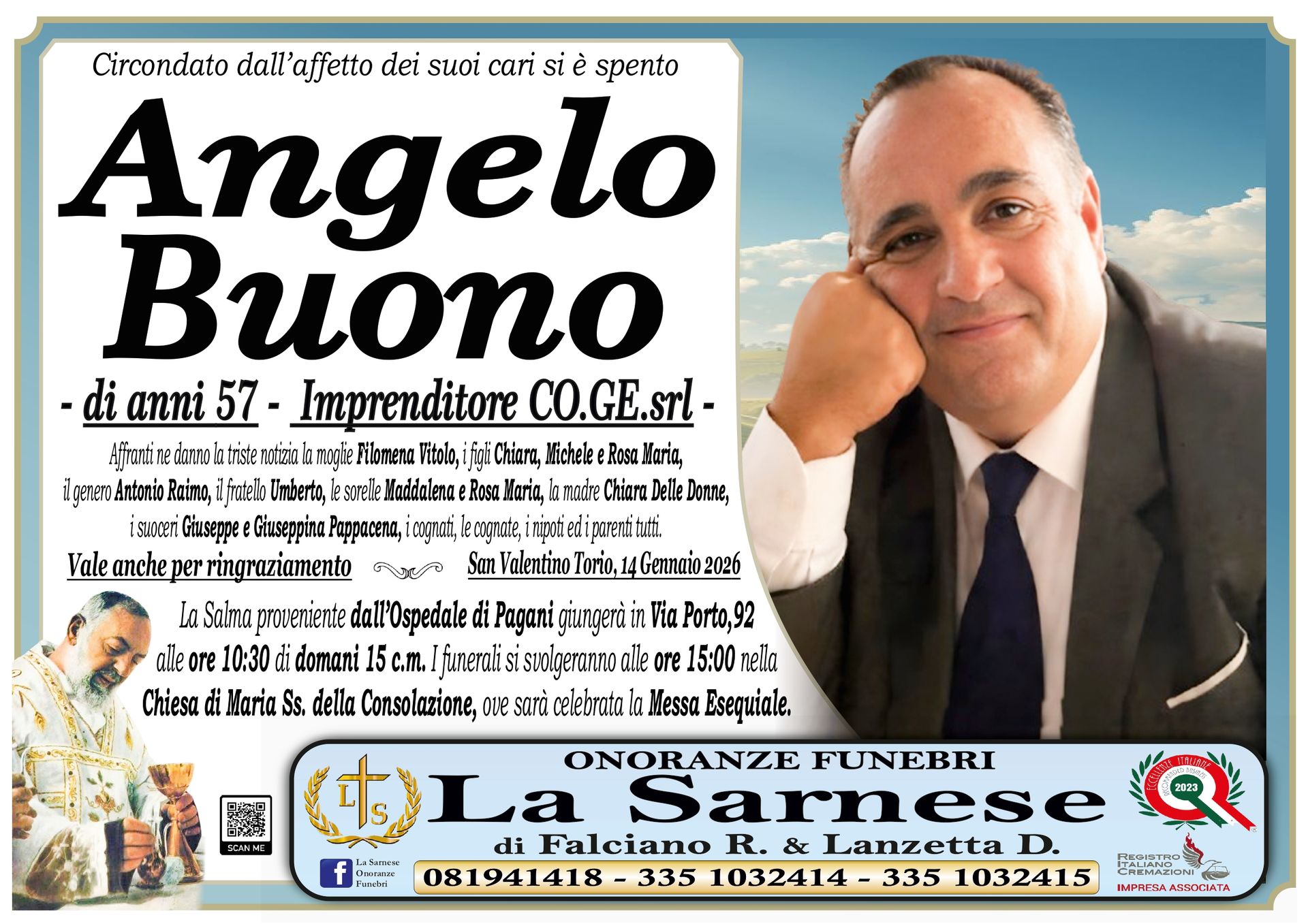 Necrologi | Sarno, San Valentino Torio, Nocera Inferiore, Nocera ...