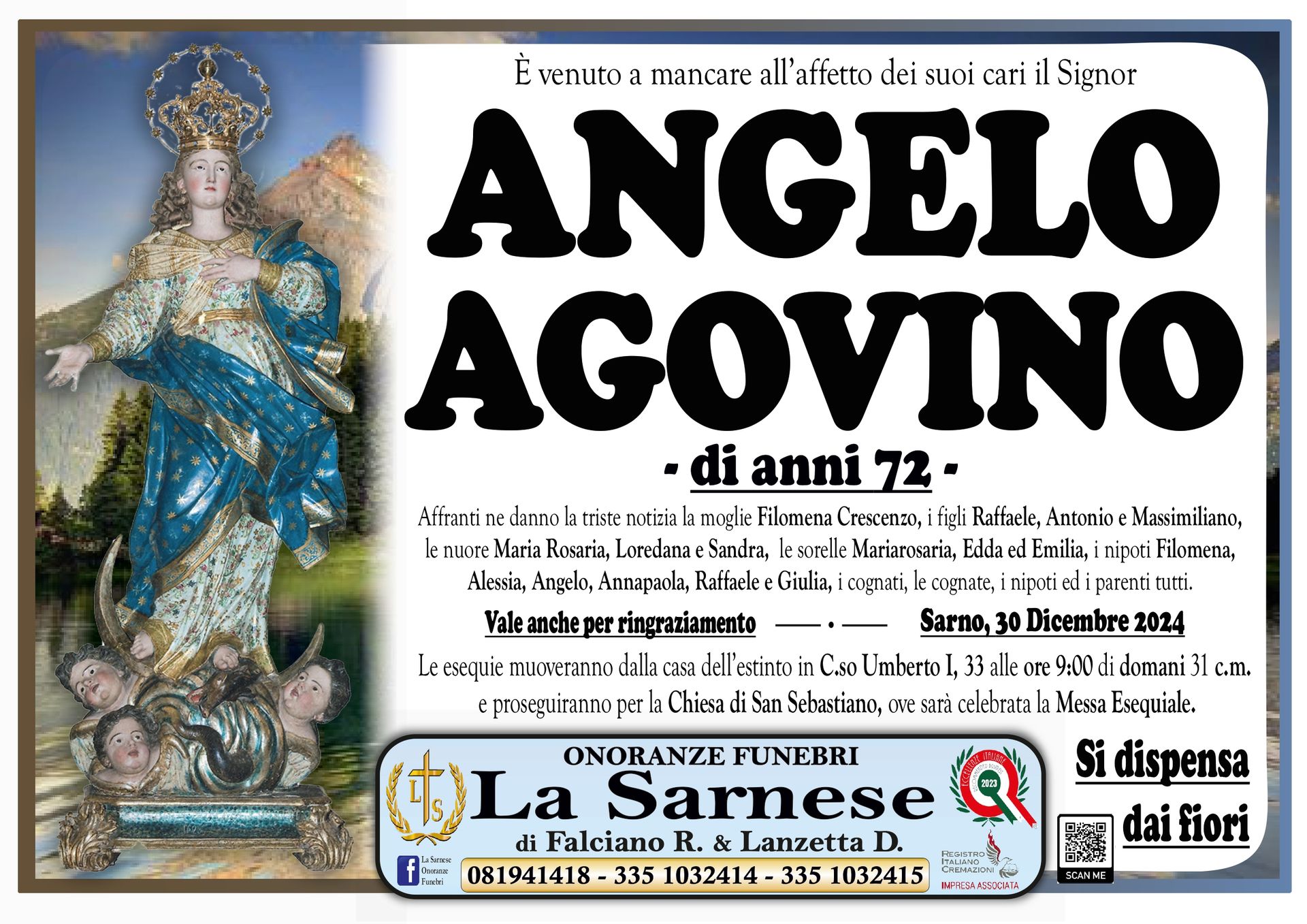 Necrologi | Sarno, San Valentino Torio, Nocera Inferiore, Nocera ...