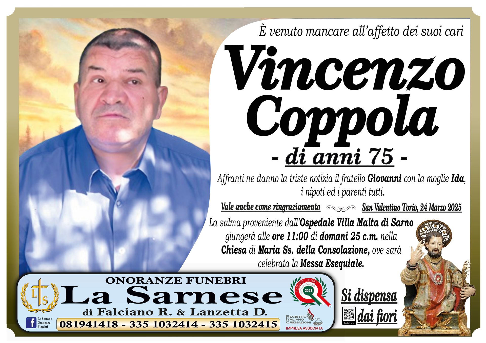 Necrologi | Sarno, San Valentino Torio, Nocera Inferiore, Nocera ...