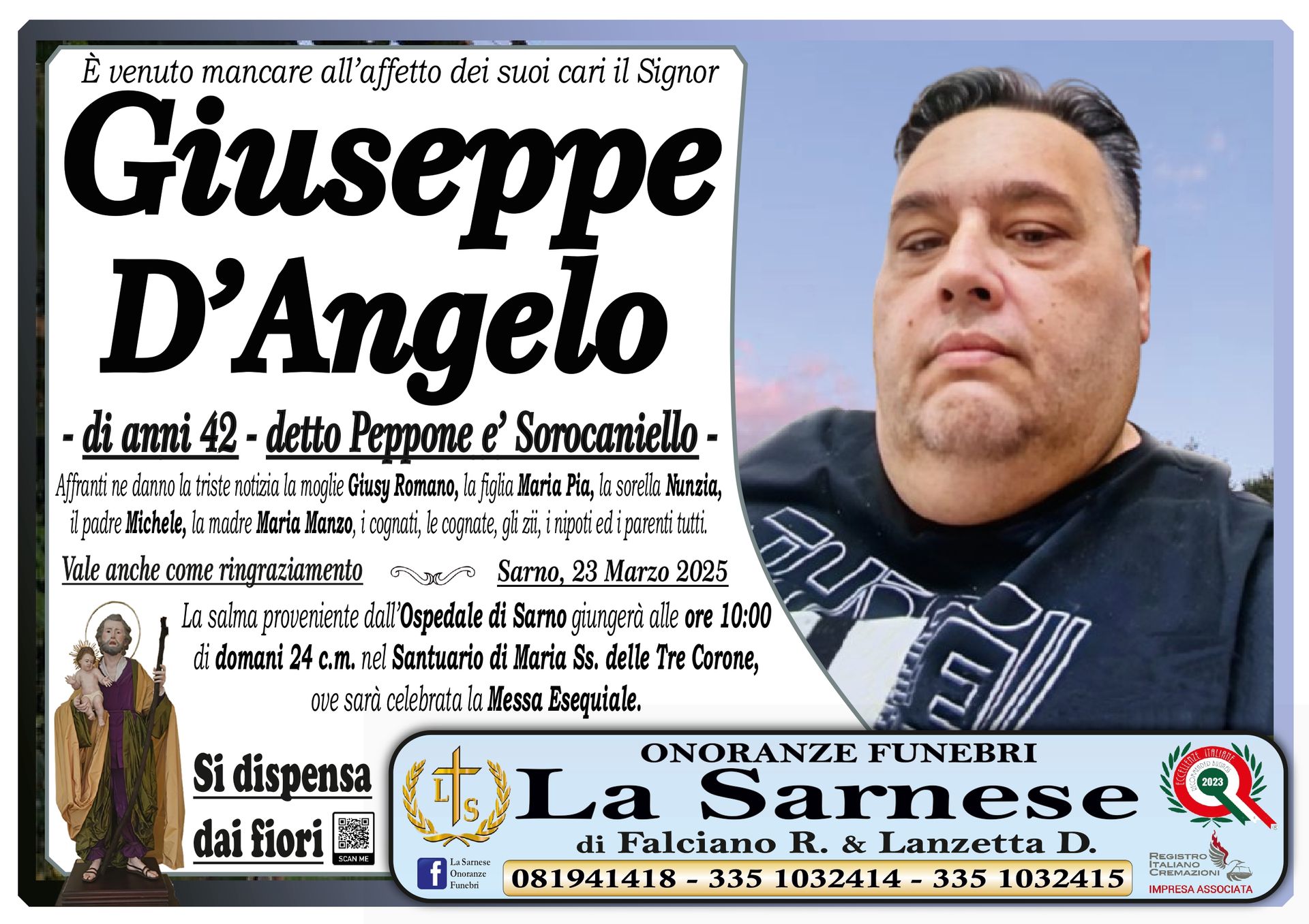 Necrologi | Sarno, San Valentino Torio, Nocera Inferiore, Nocera ...