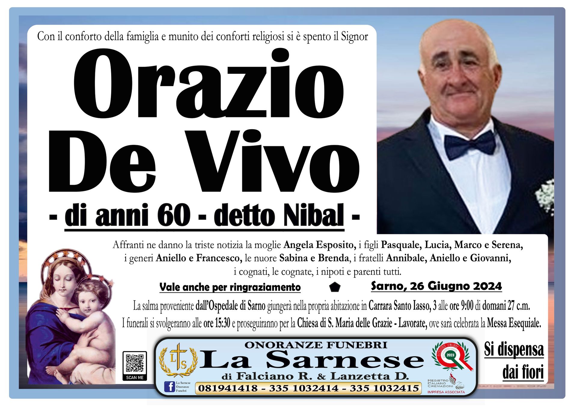 Necrologi | Sarno, San Valentino Torio, Nocera Inferiore, Nocera ...