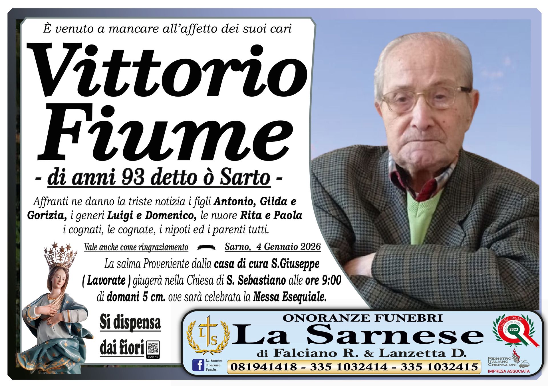 Necrologi | Sarno, San Valentino Torio, Nocera Inferiore, Nocera ...
