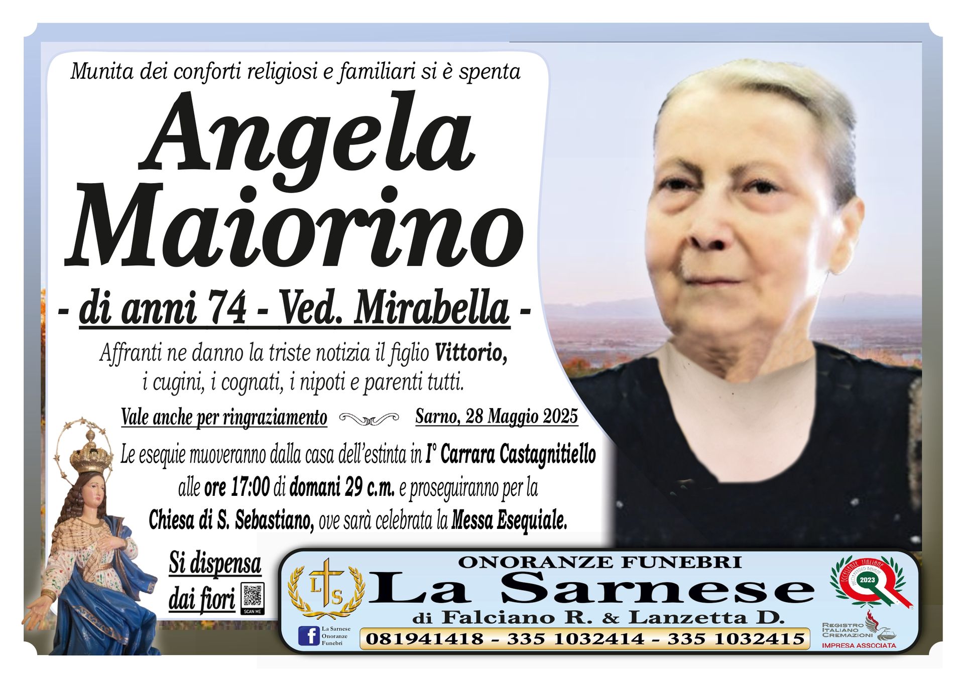 Necrologi | Sarno, San Valentino Torio, Nocera Inferiore, Nocera ...