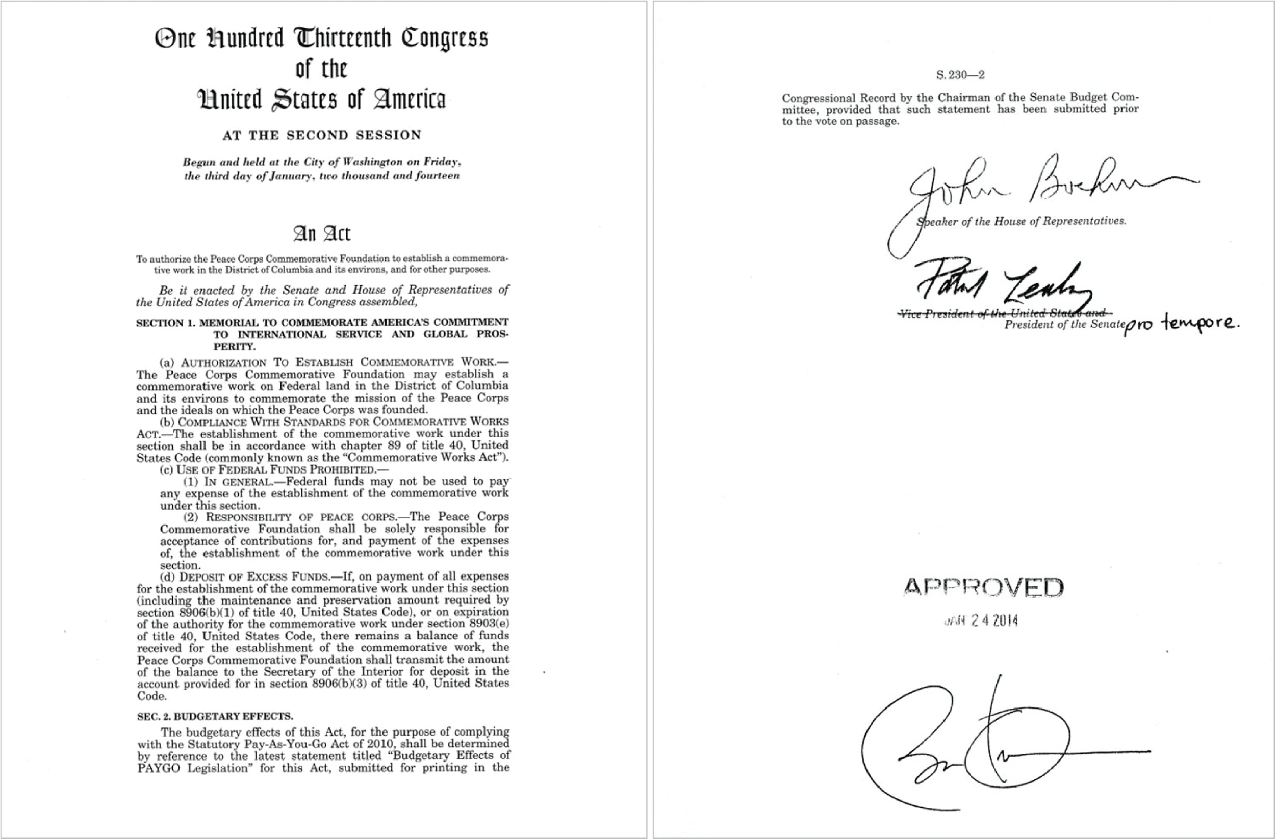 Peace Corps Park Development | Peace Corps Foundation | DC