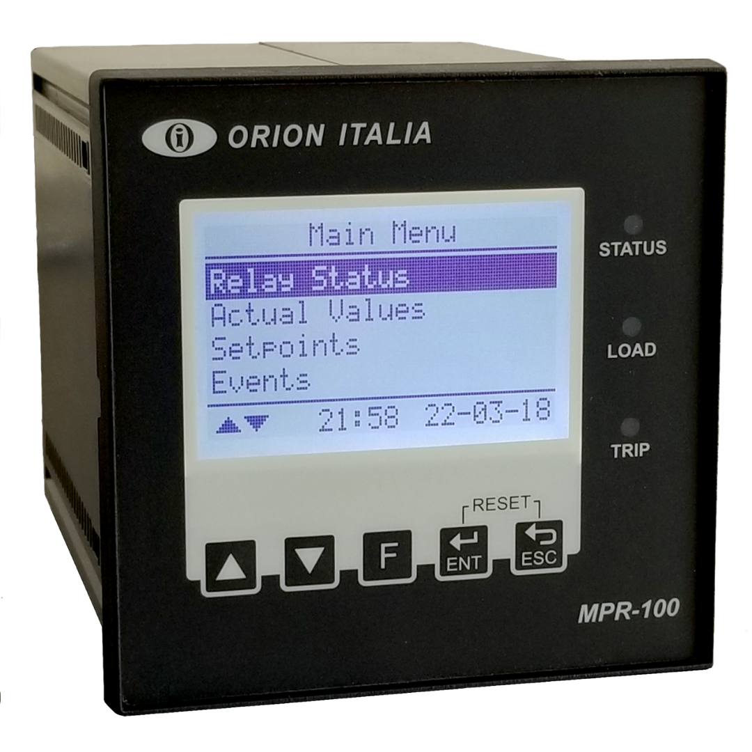 MPR-100 Motor Protection Relay | Orion Italia