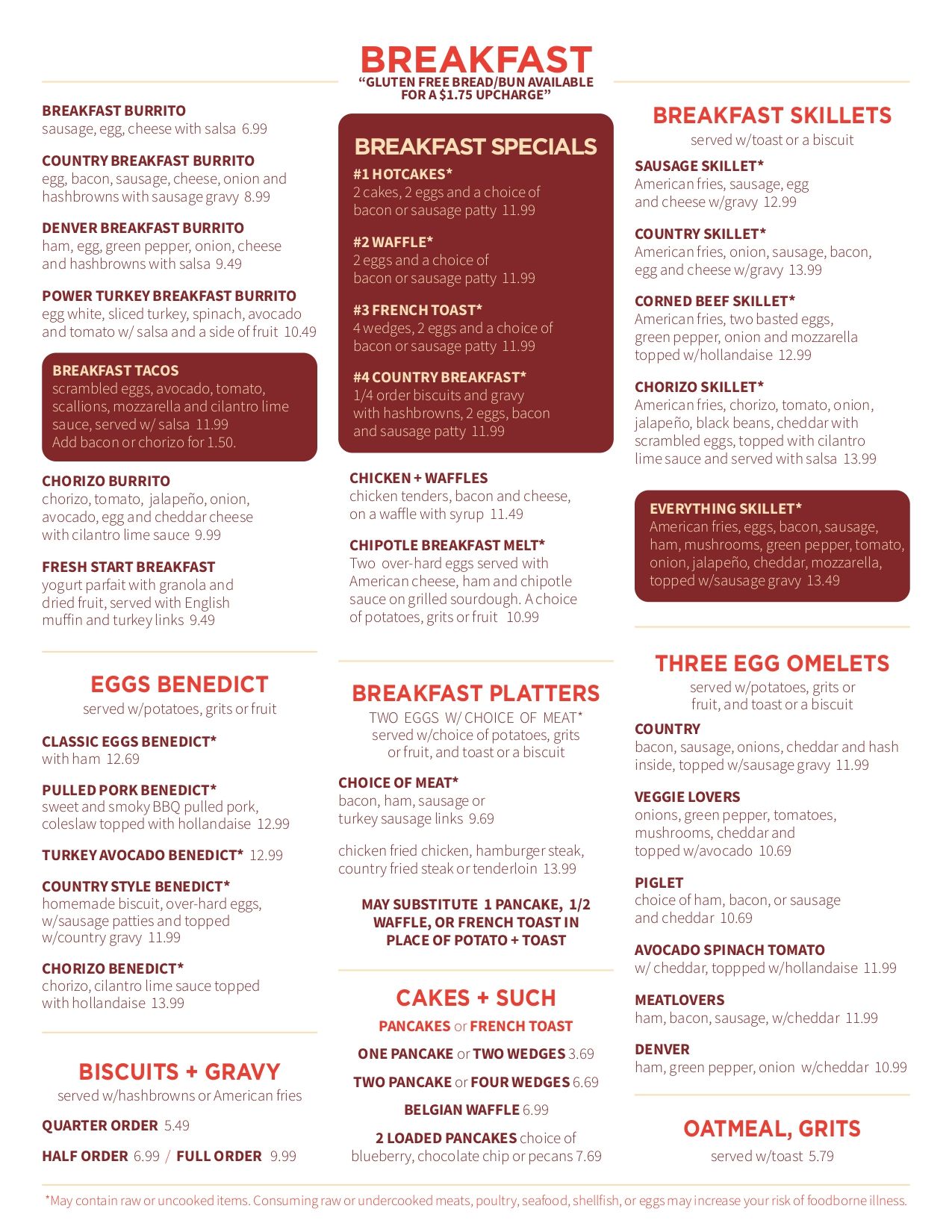 Café Menu | Kansas City, MO | Waldo Cafe