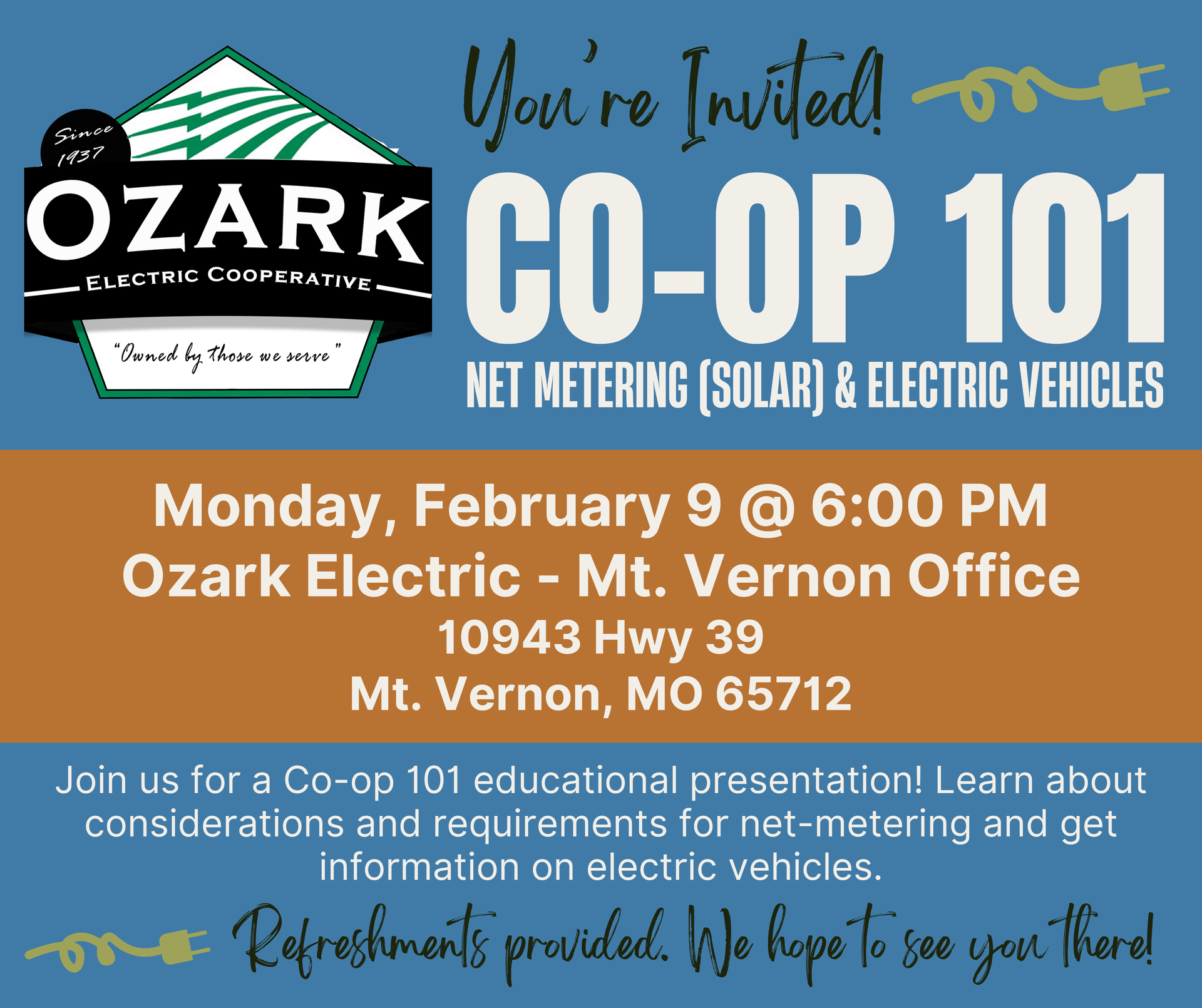 Co-op 101 Educational Program Scheduled for February 9