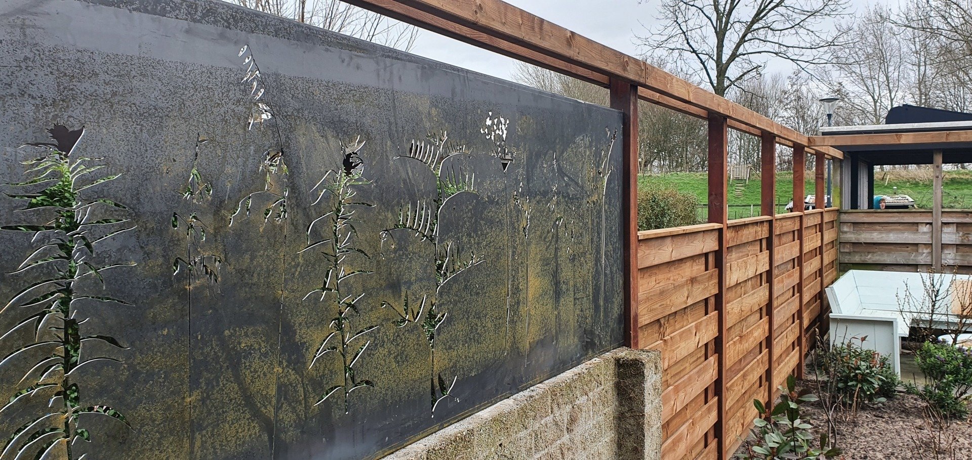 Cortenstaal schermen | Bos Tuin & Staal