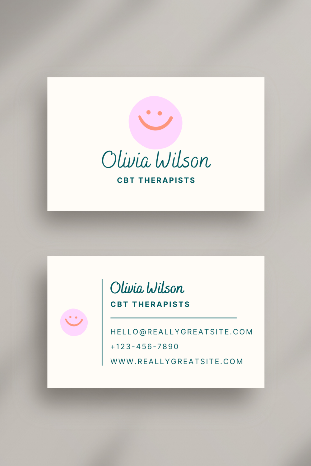 10 Therapist and mental health business card design ideas