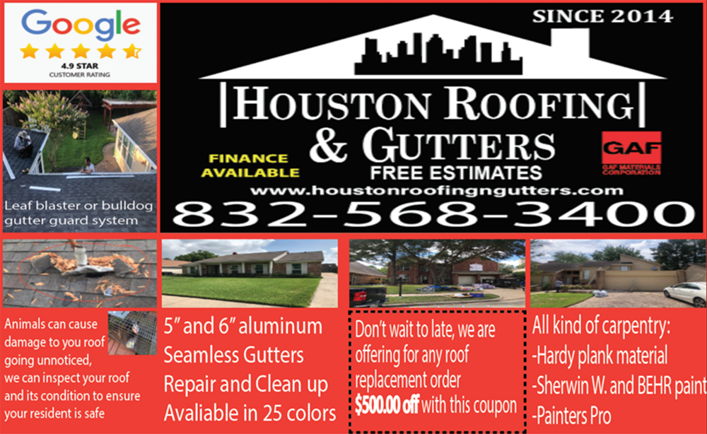 Houston Roofing and Gutters