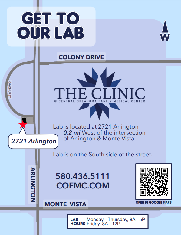Lab and Testing | Ada, OK | The Clinic at Central Oklahoma Family ...