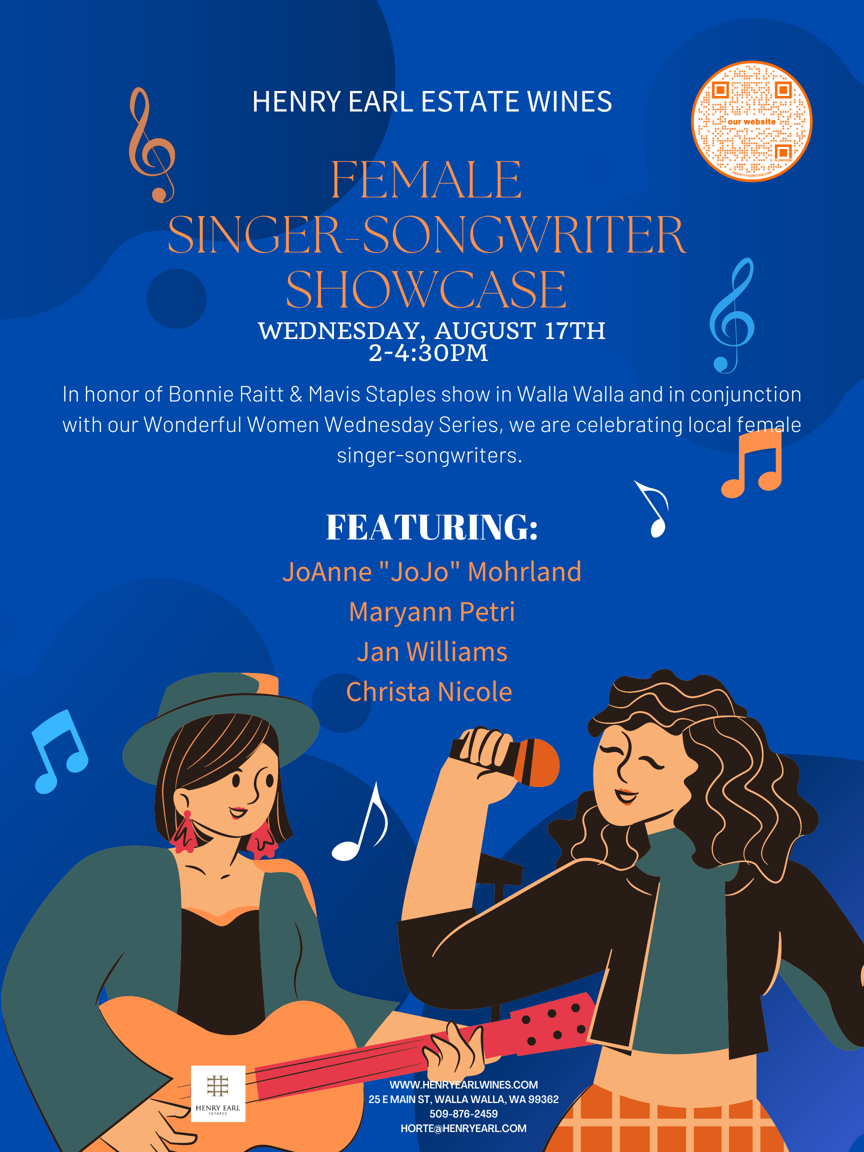 Singer-Songwriters Showcase | Henry Earl Estates Wines