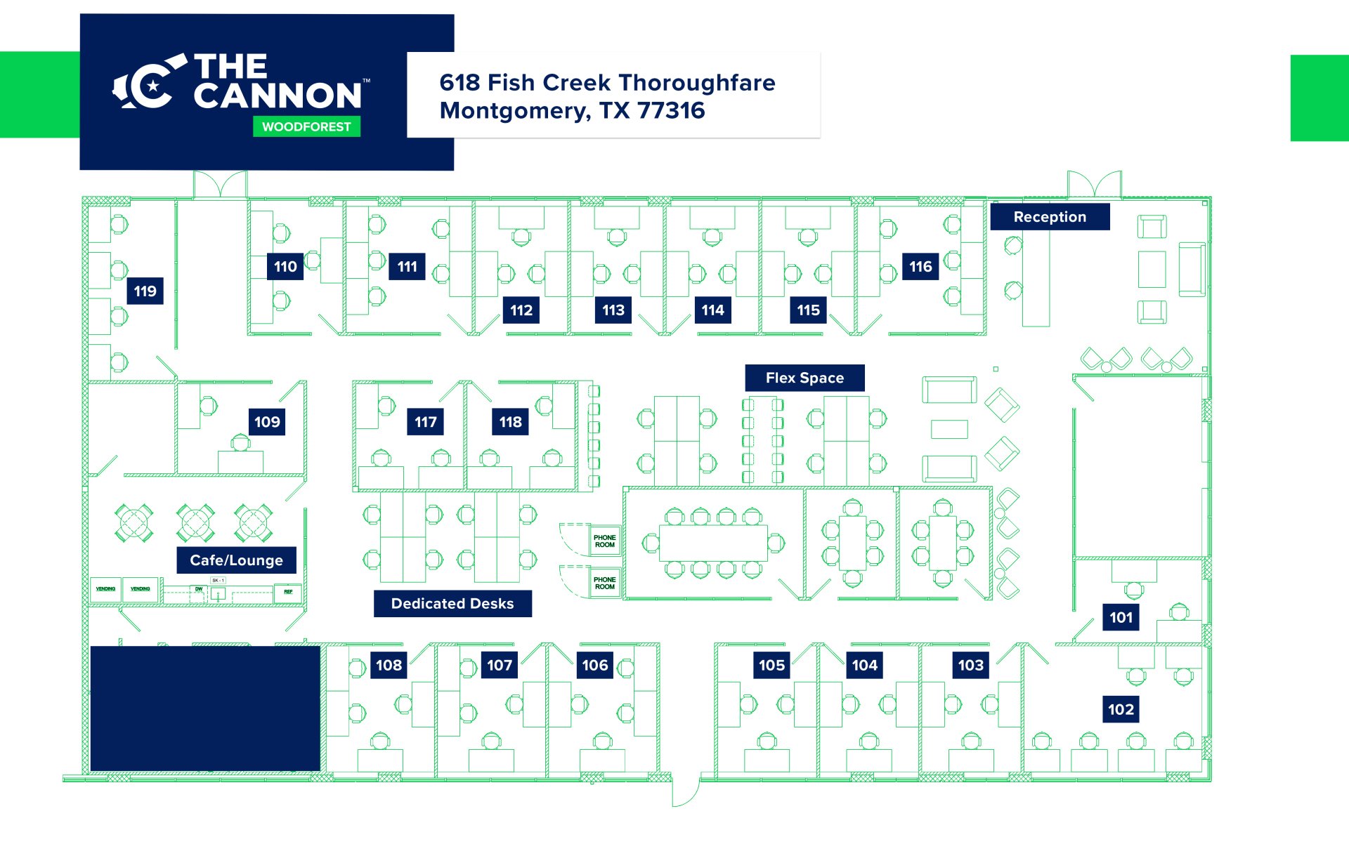 Flexible Coworking Spaces in Montgomery | The Cannon