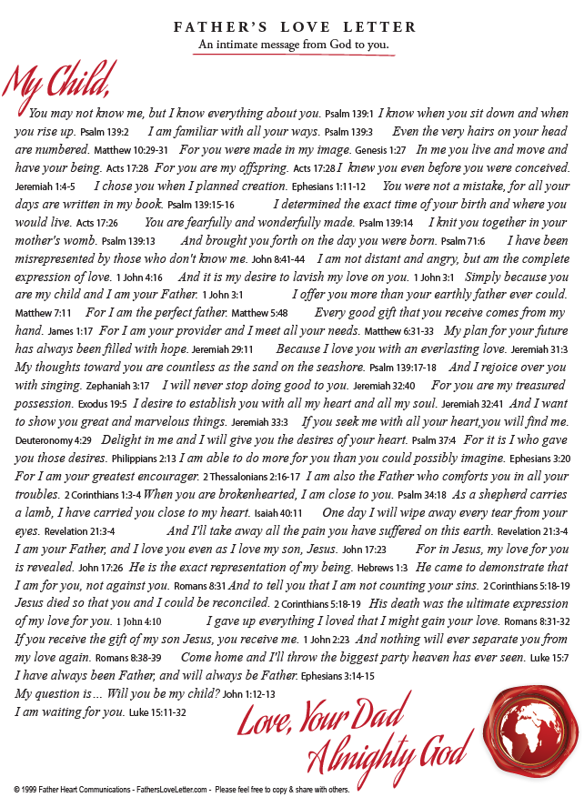 Father's Love Letter