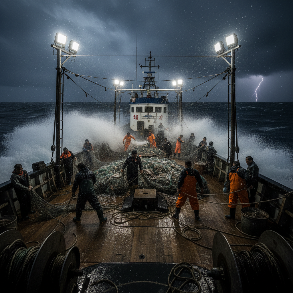 Forced Labor on a Floating Squid Factory
