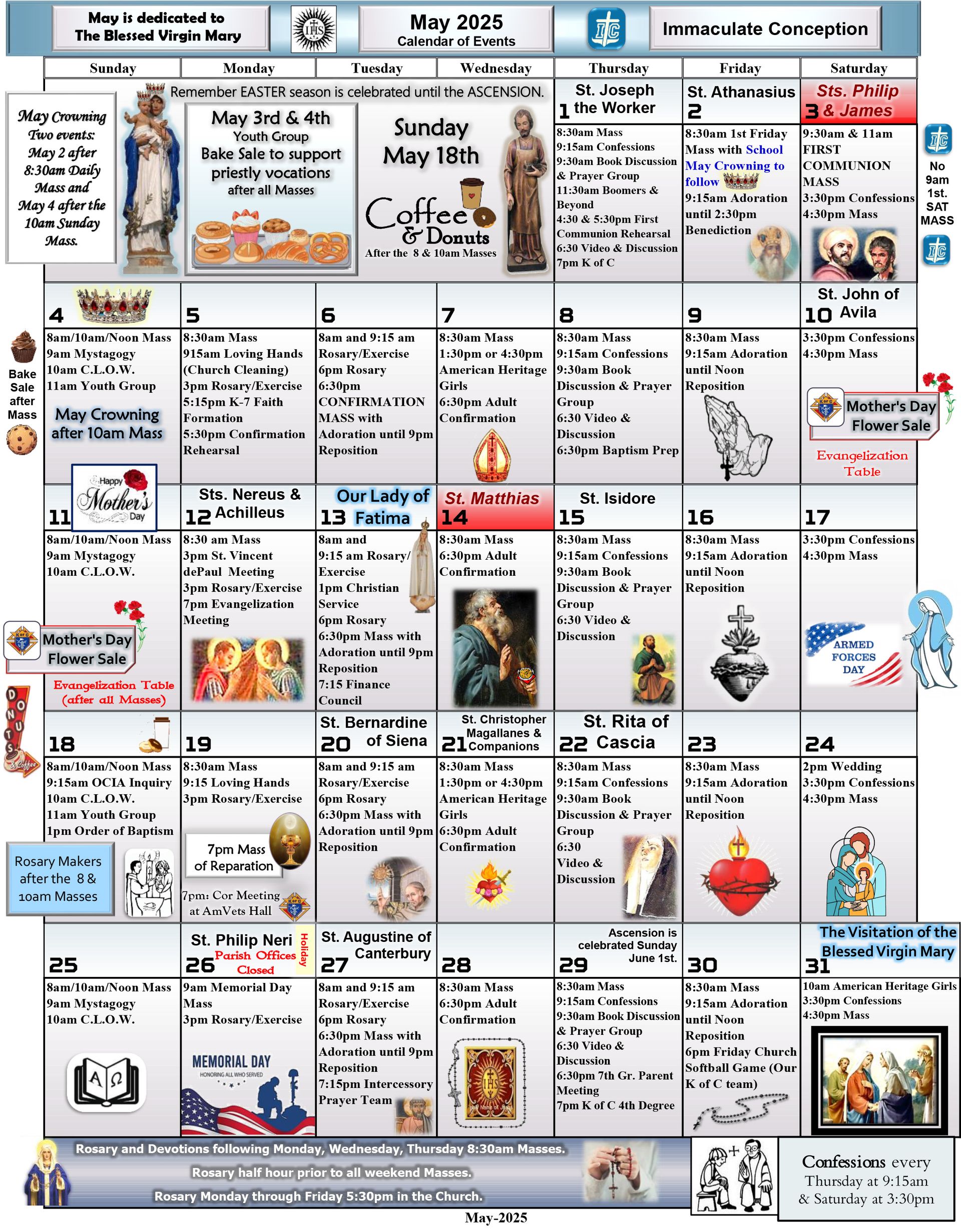 Upcoming Events - Immaculate Conception Catholic Church