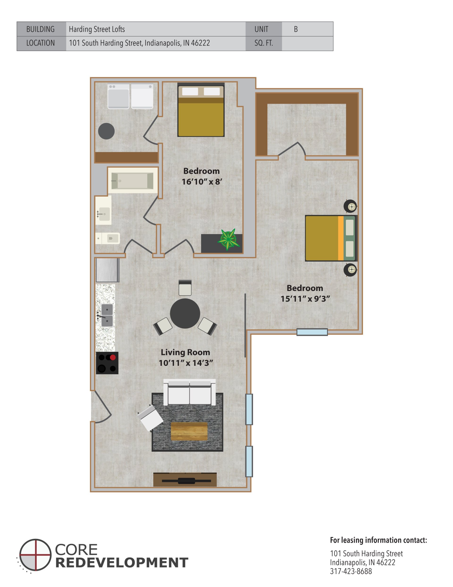 Harding Street Lofts - Apartments Indianapolis, IN | Core Redevelopment