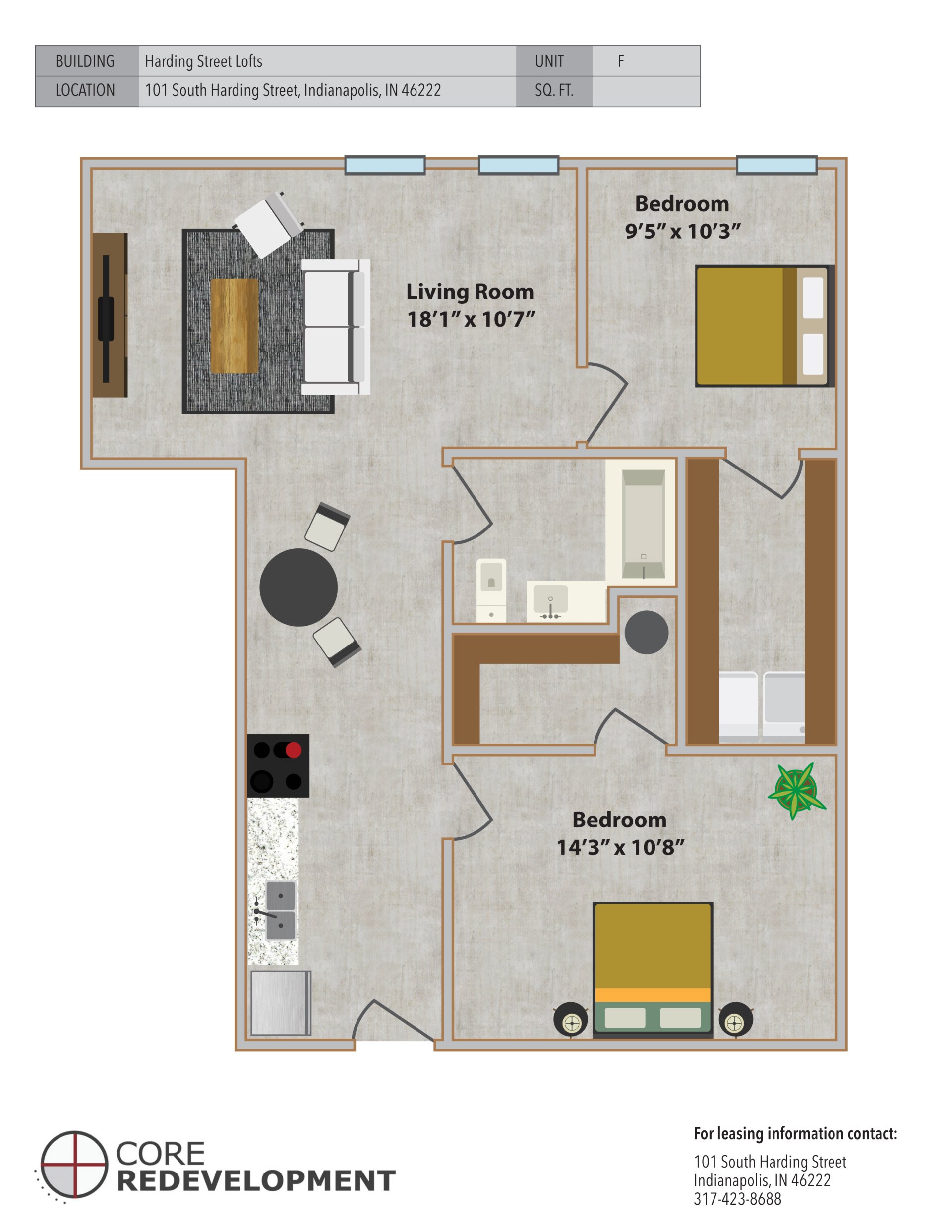 Harding Street Lofts - Apartments Indianapolis, IN | Core Redevelopment