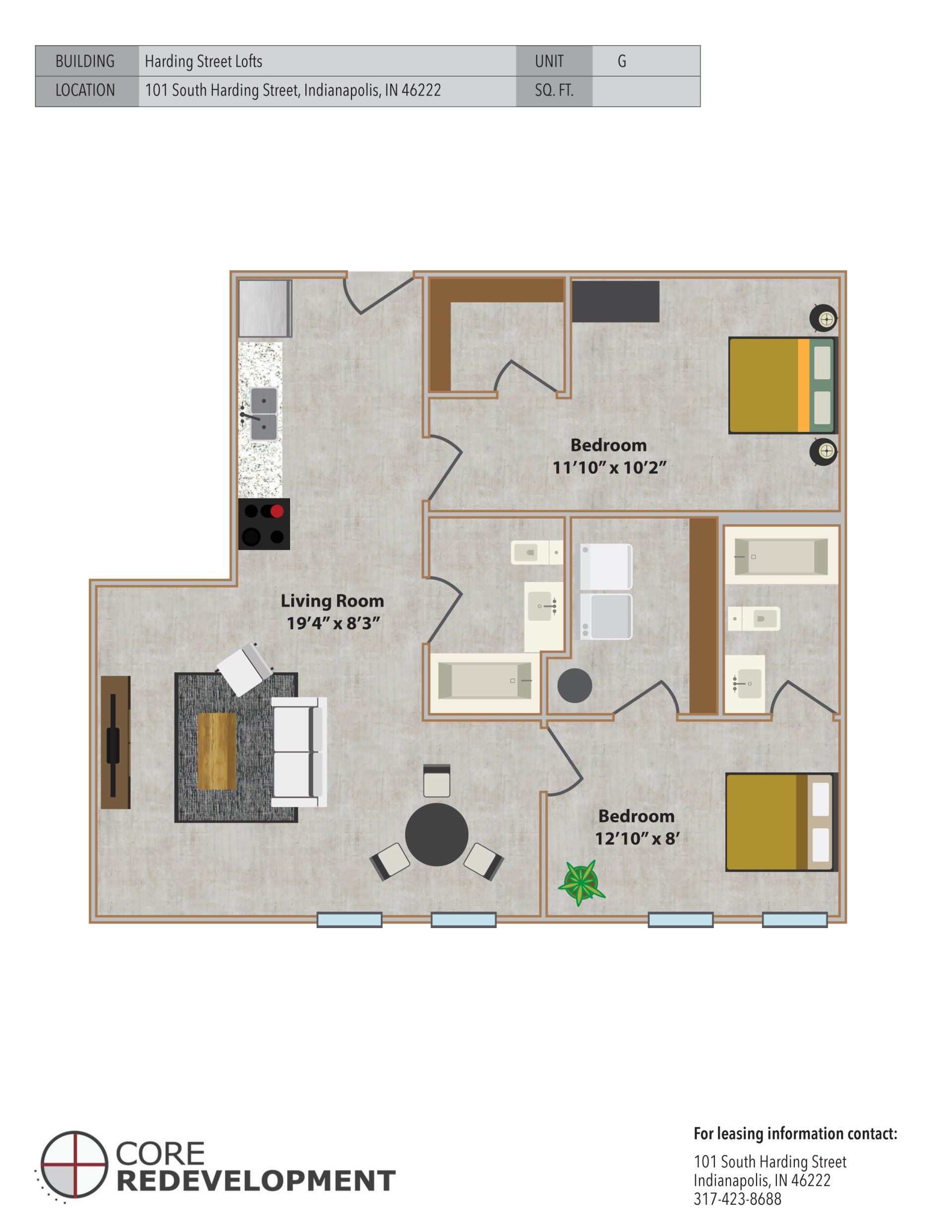 Harding Street Lofts - Apartments Indianapolis, IN | Core Redevelopment