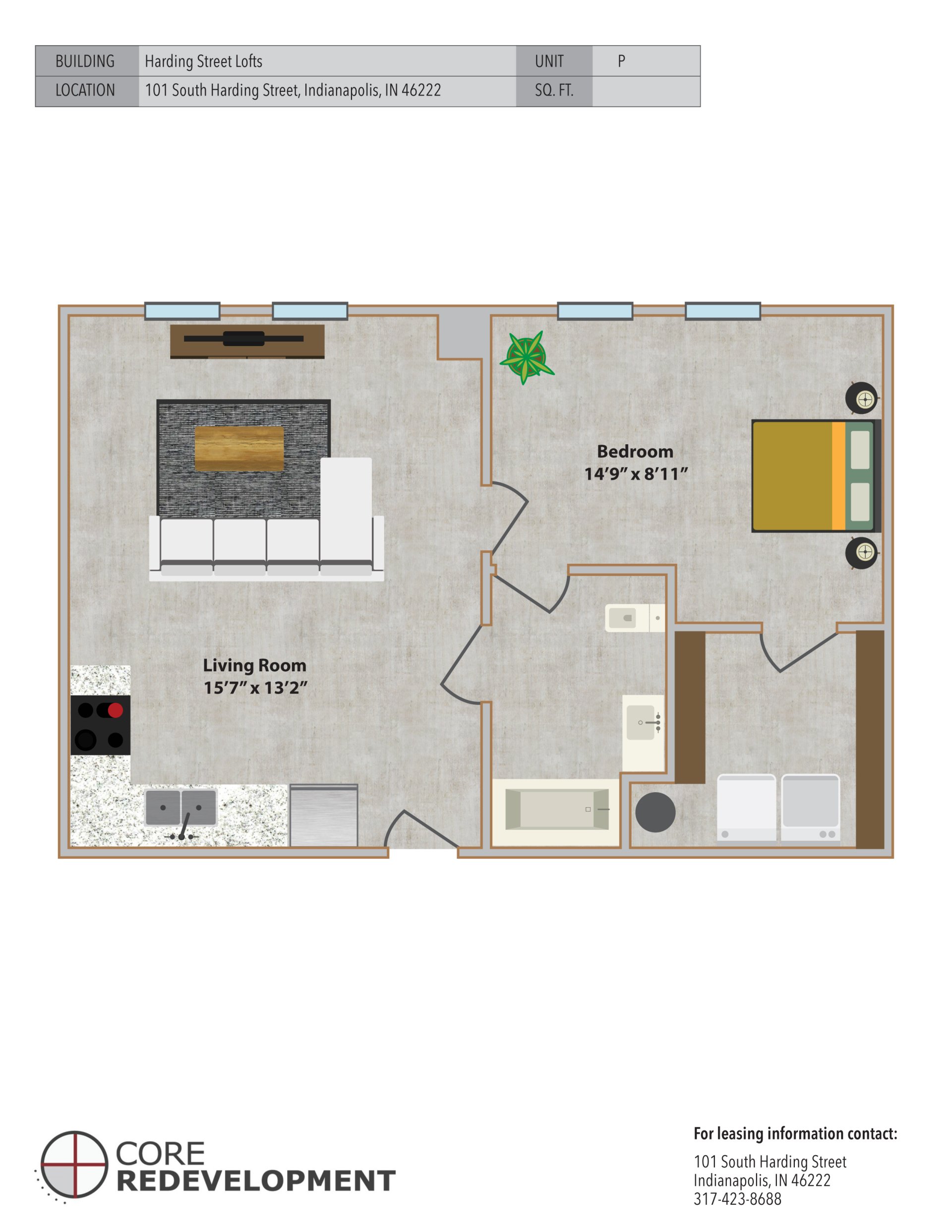 Harding Street Lofts - Apartments Indianapolis, IN | Core Redevelopment