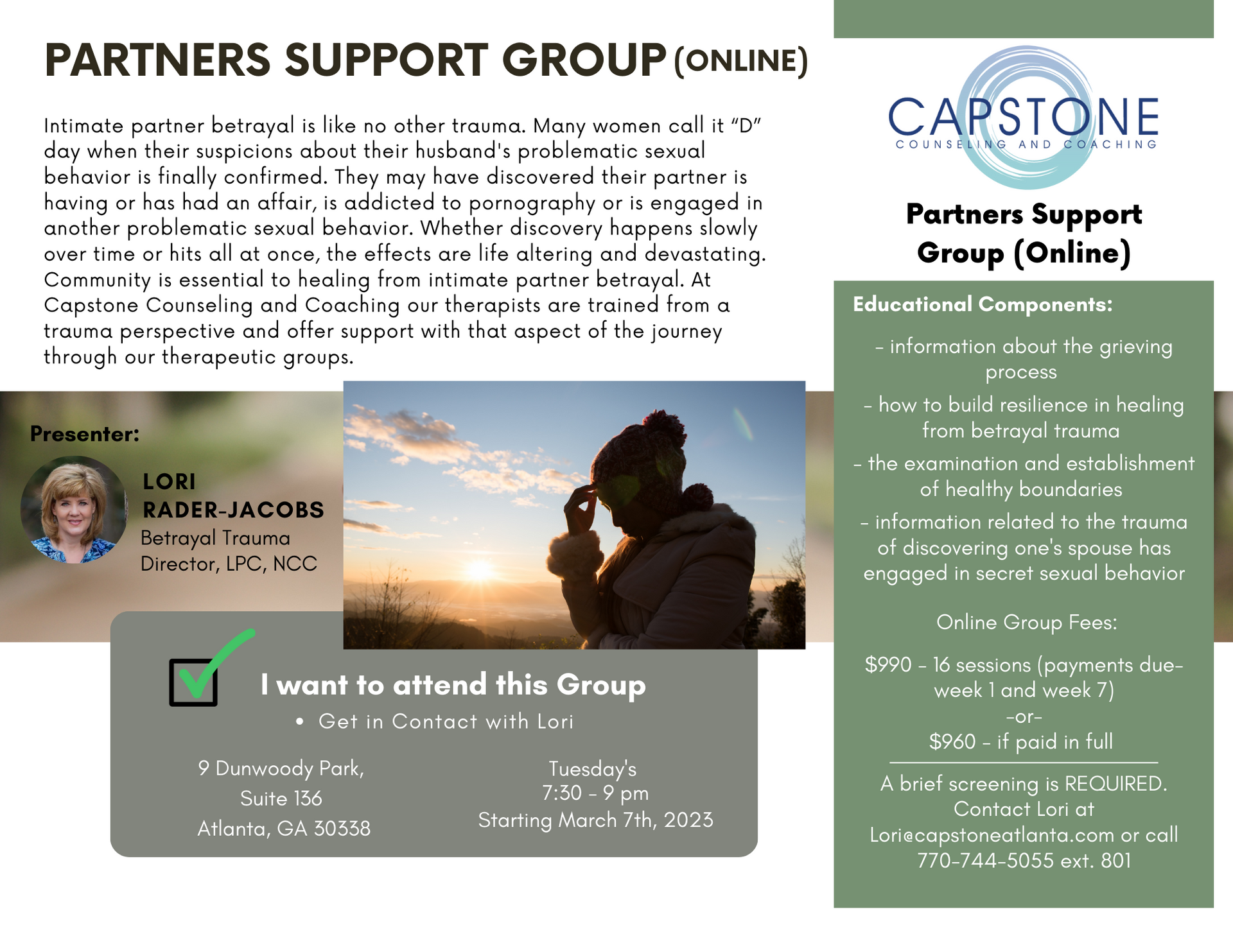 Group Therapy | Capstone Counseling and Coaching | Atlanta