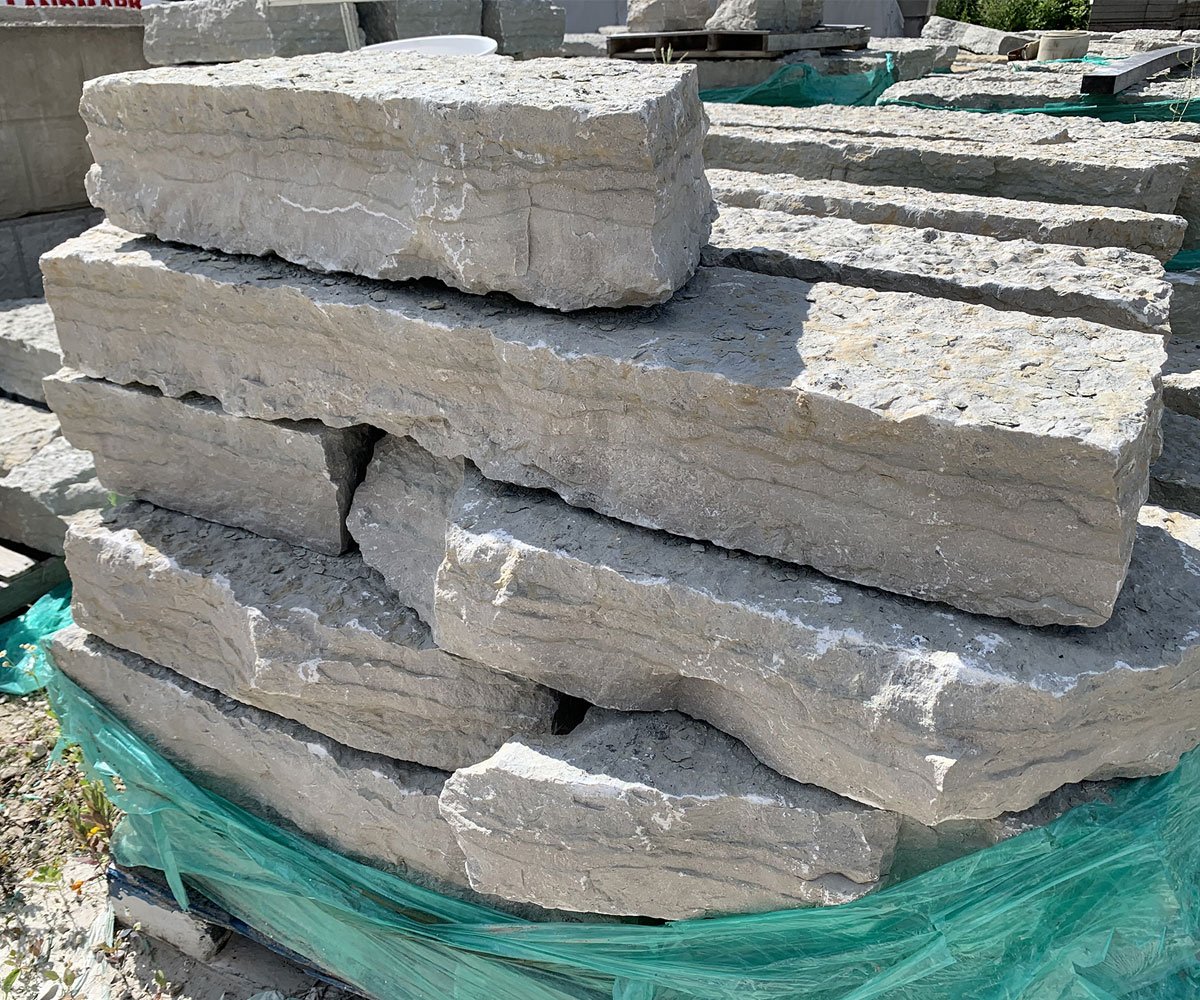 Steps and Outcropping Natural Landscape Stone