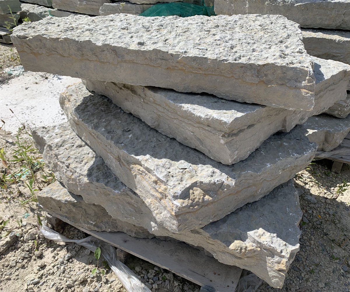 Steps and Outcropping Natural Landscape Stone