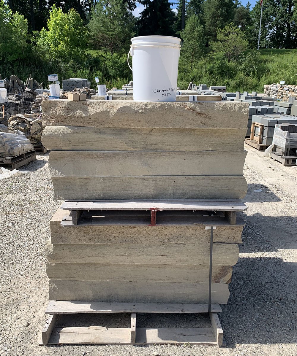 Steps and Outcropping Natural Landscape Stone