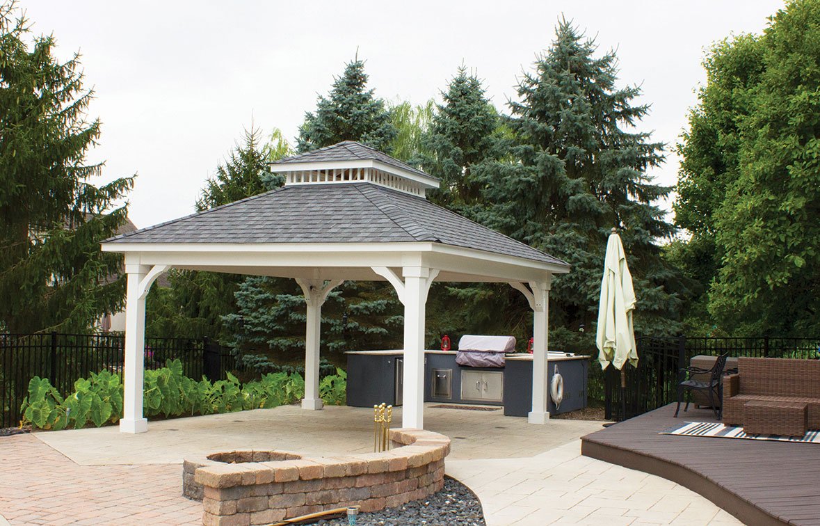 Outdoor Structure Cascade Wood Pavilion for Columbus Ohio