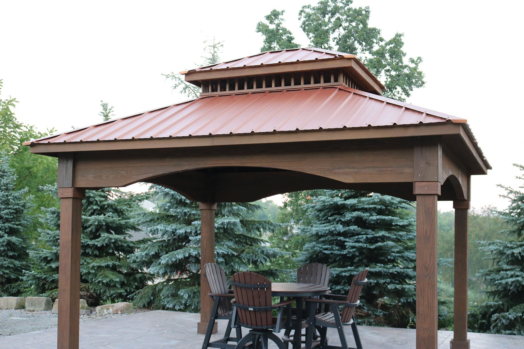Outdoor Structure Cascade Wood Pavilion for Columbus Ohio