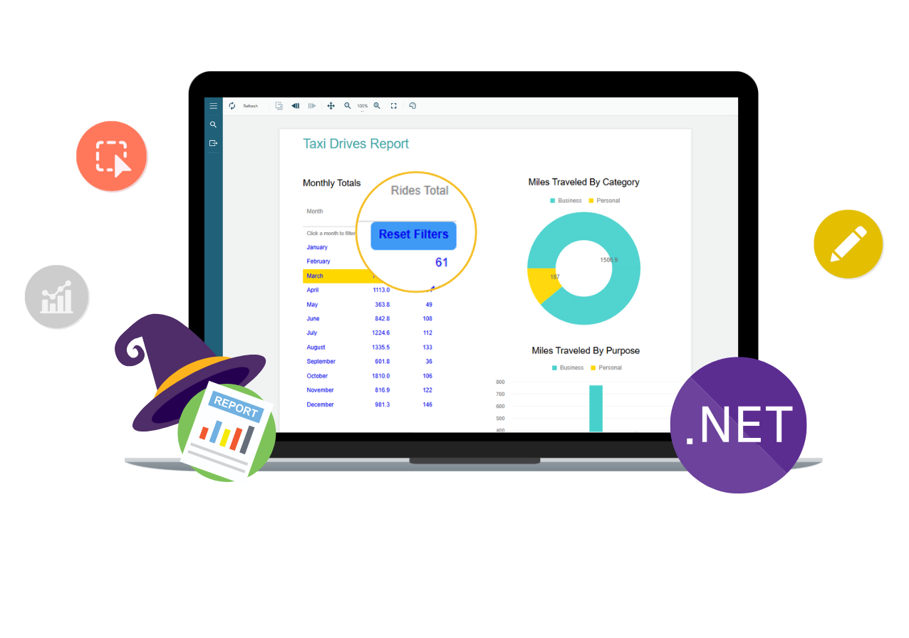 ActiveReports.NET | 모든 기능을 갖춘 .NET 리포팅 컴포넌트