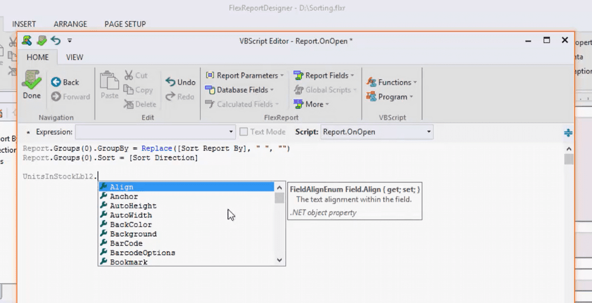 ComponentOne FlexReport | .NET 보고서 컨트롤