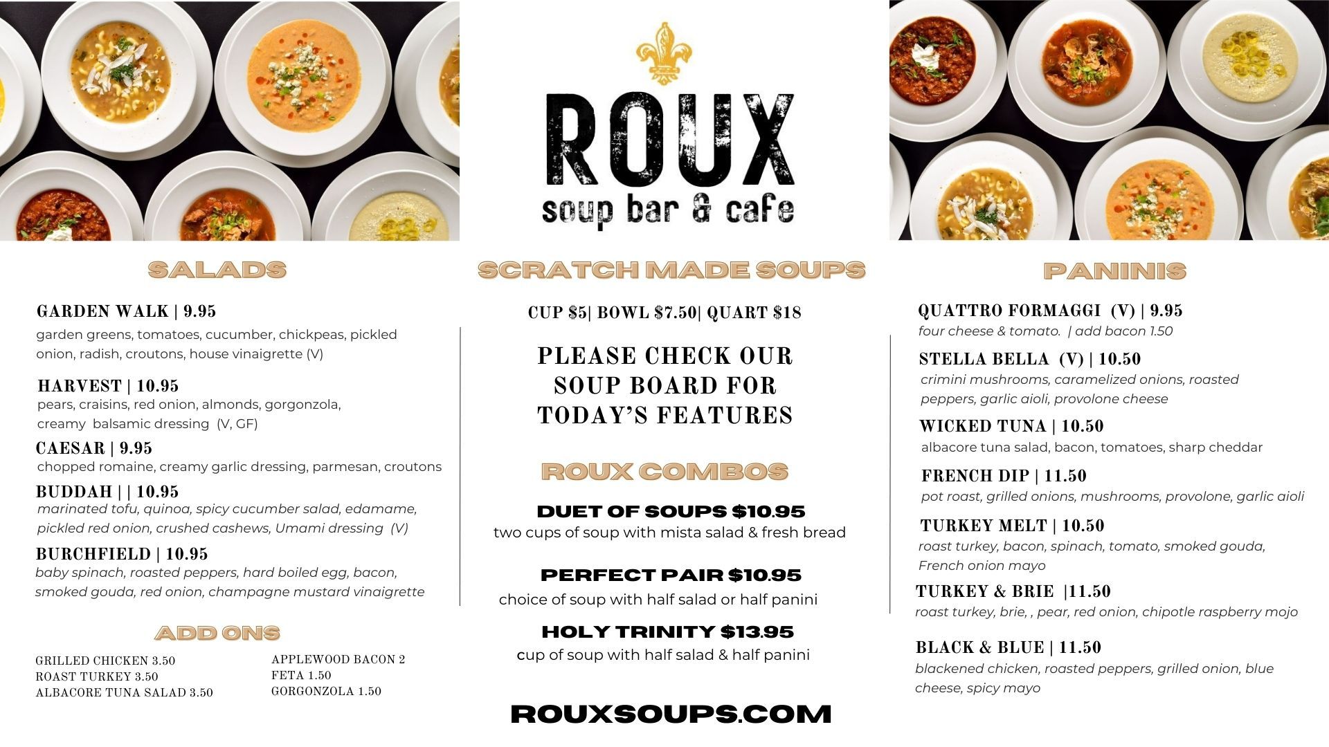 Roux Soup Bar & Café | Buffalo, NY | Soup Restaurant