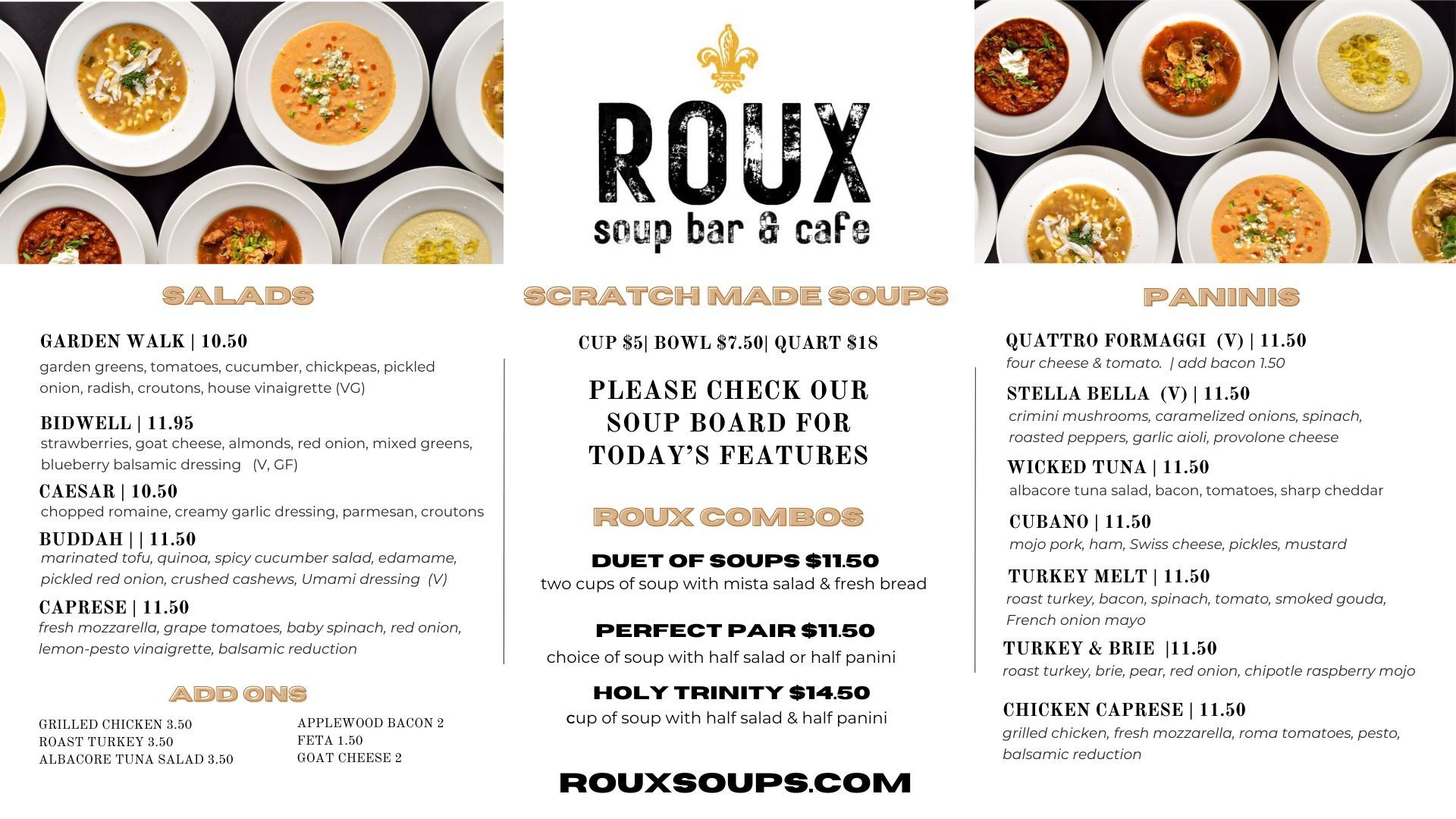 Roux Soup Bar & Café | Buffalo, NY | Soup Restaurant