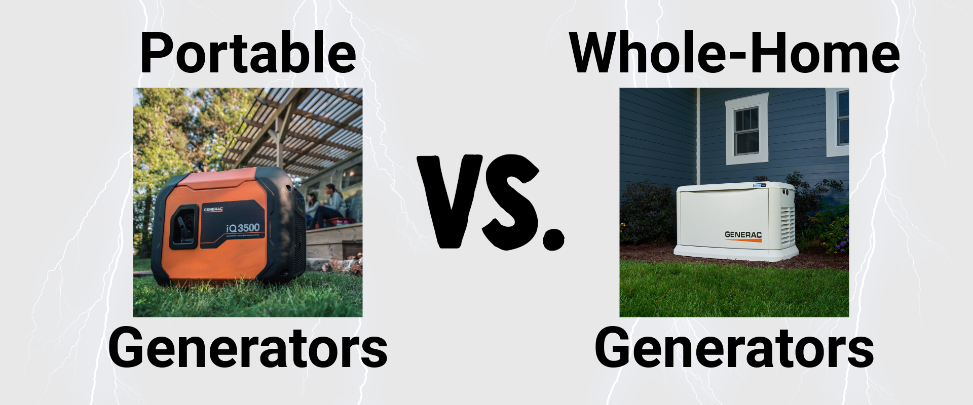 Choosing Between Portable and Whole-Home Generators