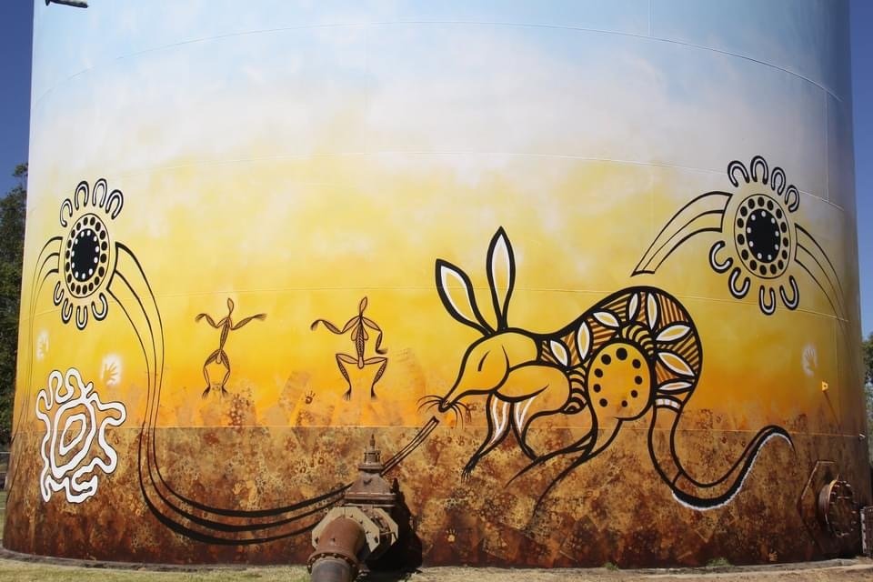 Bourke Water Tower Art