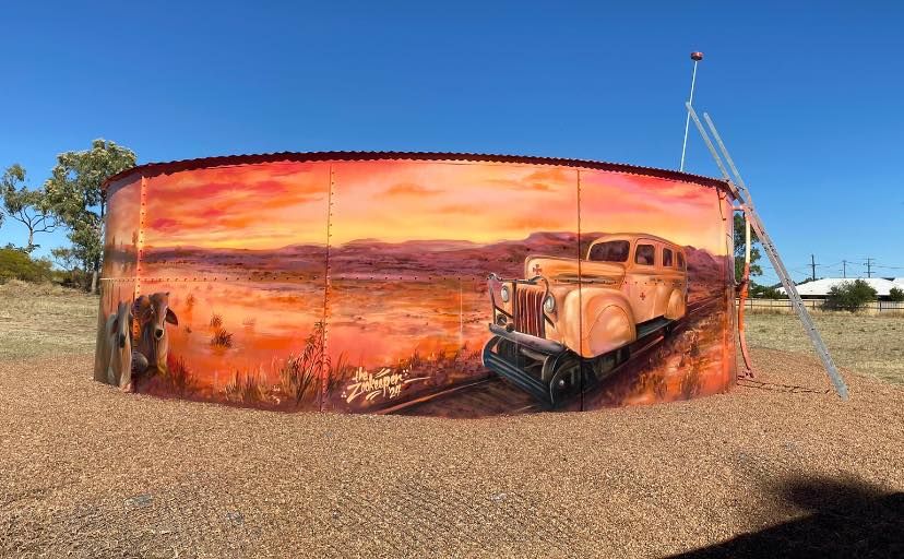 Cloncurry 2 Water Tank Art