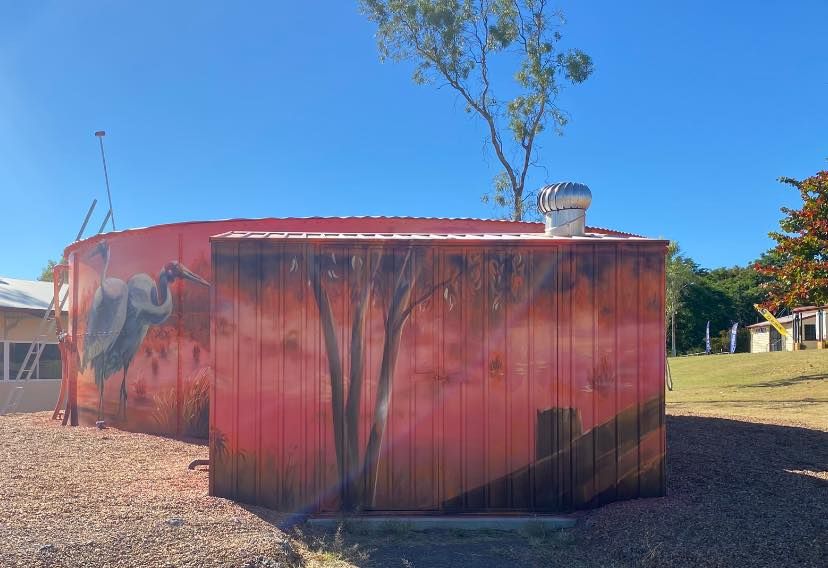 Cloncurry 2 Water Tank Art