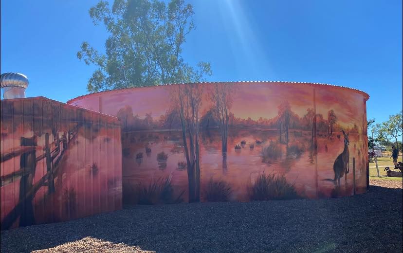 Cloncurry 2 Water Tank Art