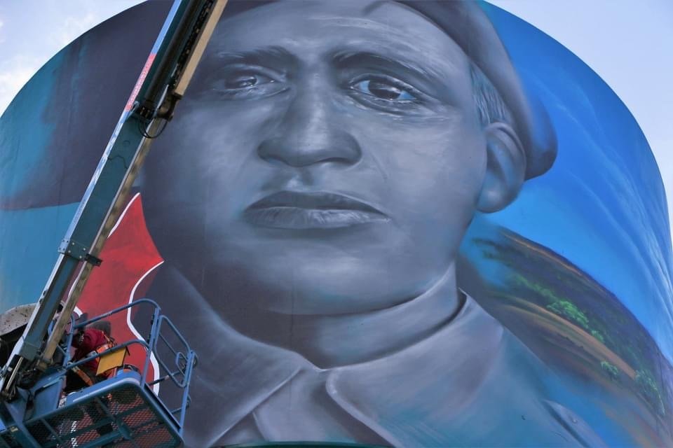 Heywood Water Tower Art